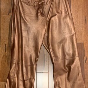 Cache | Pants & Jumpsuits | Brownbronze Cache Genuine Leather Pants ...